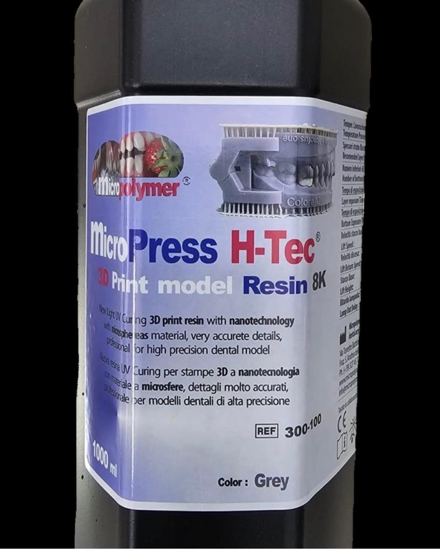Ρητίνη εκτύπωσης εκμαγείων MICROPRESS H-TECH NANO 1000 γρ. | Digital ...